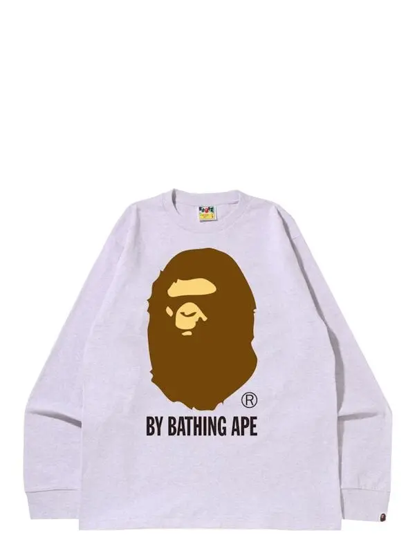 A BATHING APE By Bathing Ape Long Sleeve Tee Shirt - Gray
