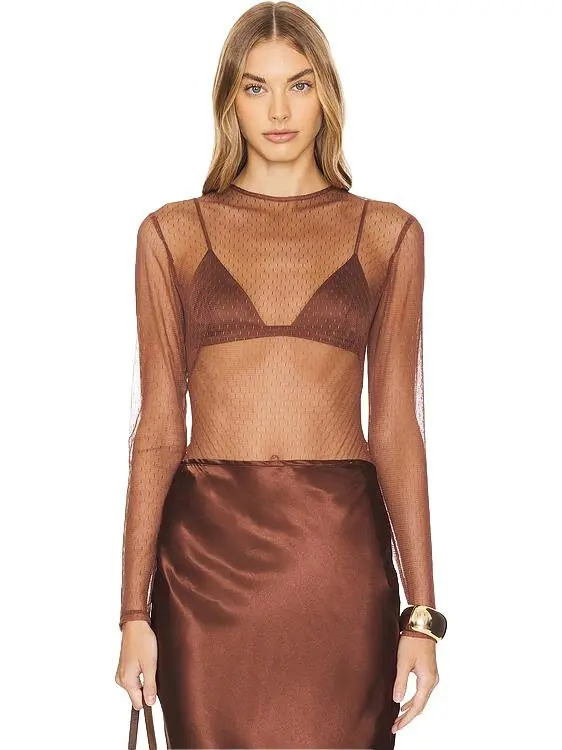 BRONX BANCO X Revolve Abigail Bodysuit - Brown