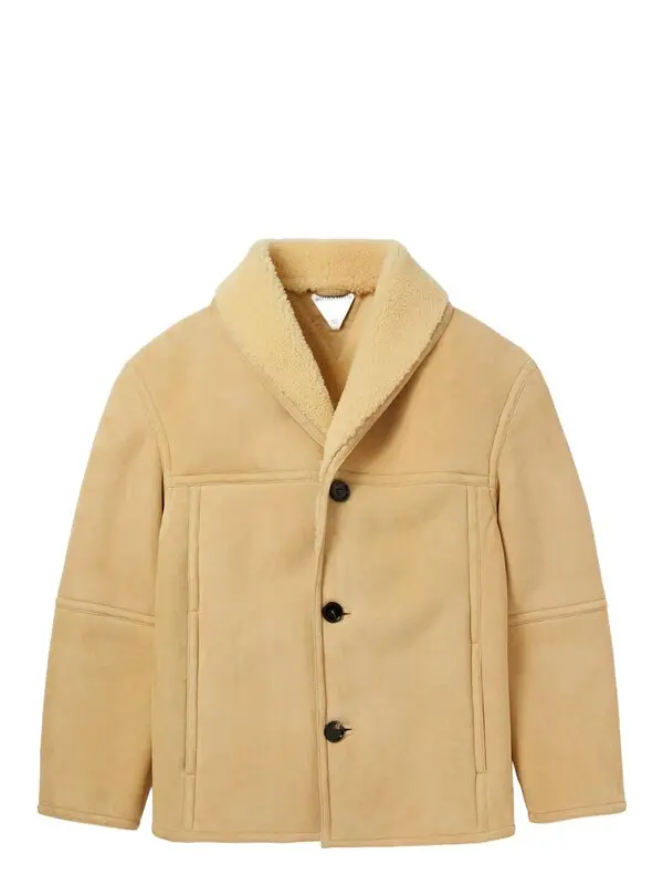 Bottega Veneta Shawl-collar Shearling Jacket - Neutrals