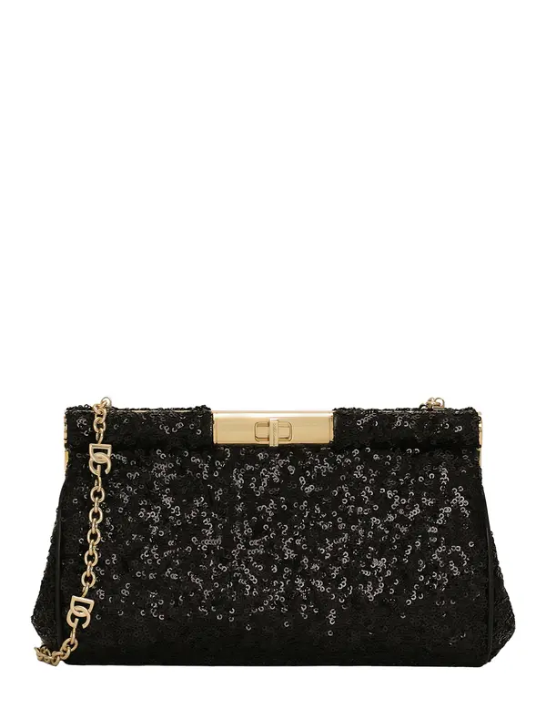 Dolce & Gabbana Medium Marlene Shoulder Bag - Black