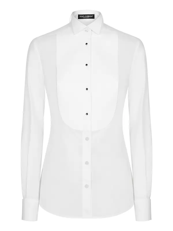 Dolce & Gabbana Cotton Poplin Shirt - White