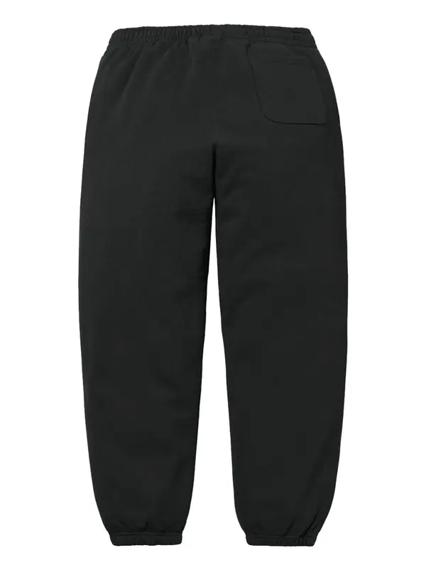 Supreme Satin-appliqué Cotton Track Pants - Black