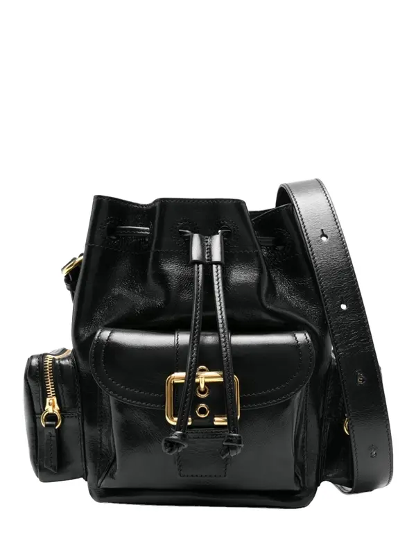 Chloé Leather Bucket Bag - Black