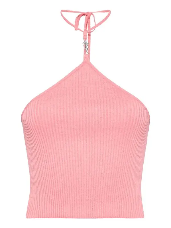 Amiri Stacked Halter Top - Pink