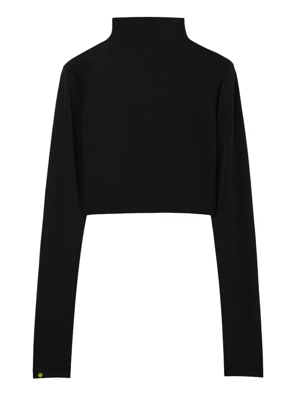 BARROW Long-sleeve Cropped Top - Black