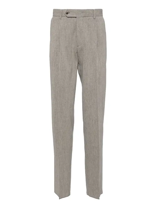 MAN ON THE BOON. On The Boon Wool-blend Tapered Trousers - Grey