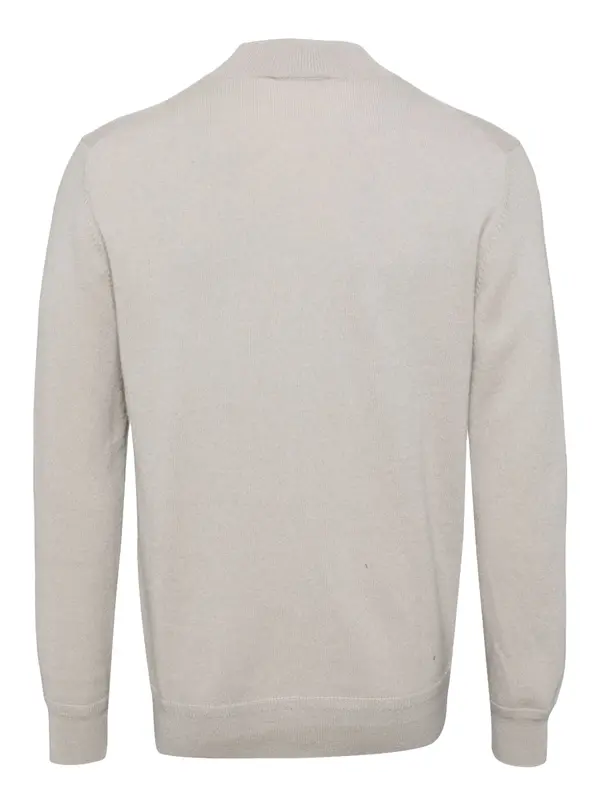 MAN ON THE BOON. Cashmere Mock-neck Jumper - Grey