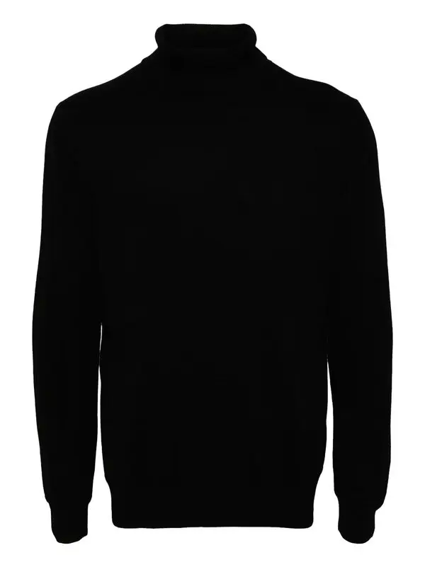 MAN ON THE BOON. On The Boon Cashmere Roll-neck Jumper - Black