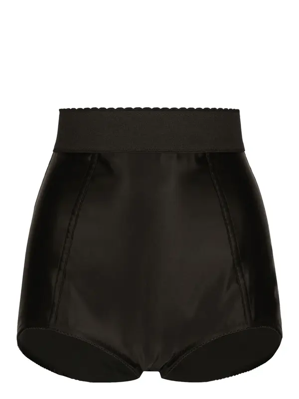 Dolce & Gabbana Dna High-waist Mini Shorts - Black