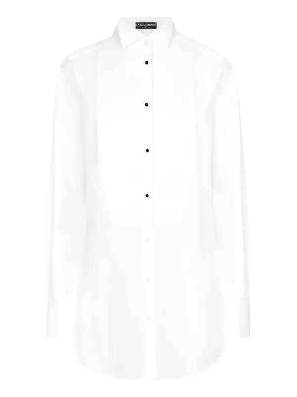 Dolce & Gabbana Long Sleeve Buttoned Shirt - White