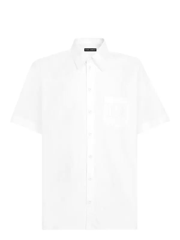 Dolce & Gabbana Logo-embroidered Shirt - White