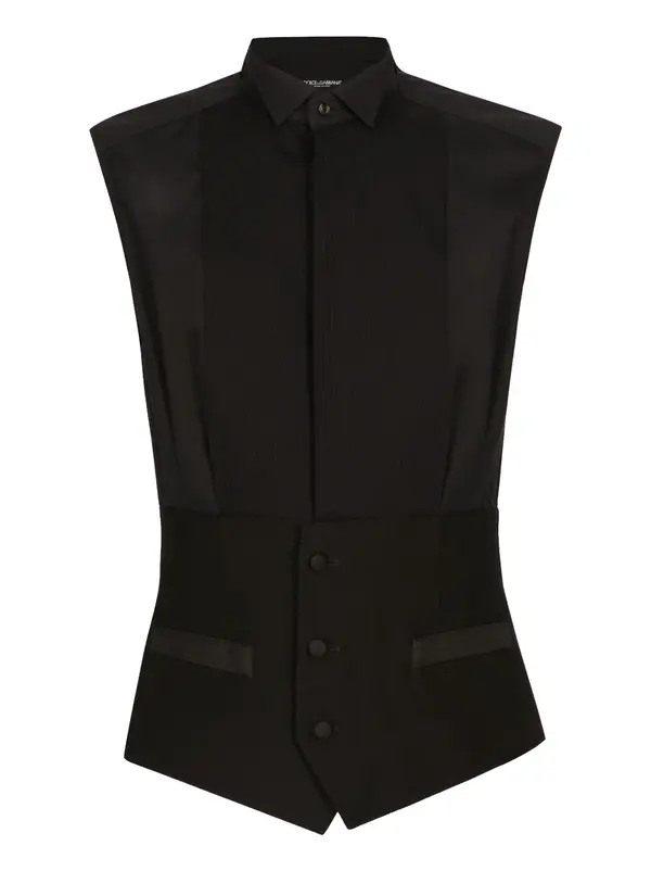 Dolce & Gabbana Sleeveless Shirt - Black
