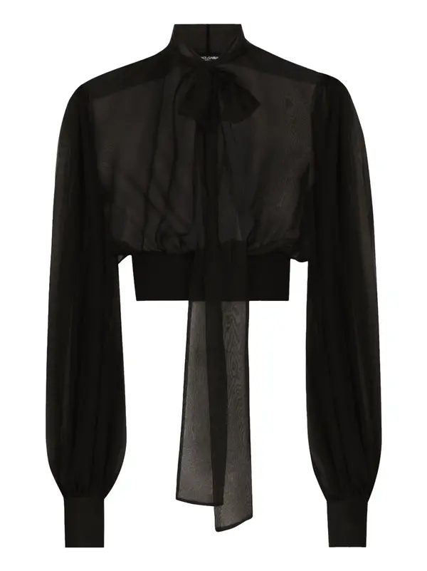 Dolce & Gabbana Halter Neck Blouse - Black