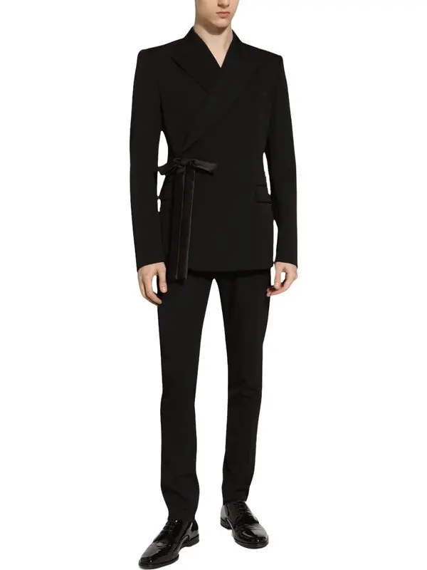 Dolce & Gabbana Bow-embellished Blazer - Black