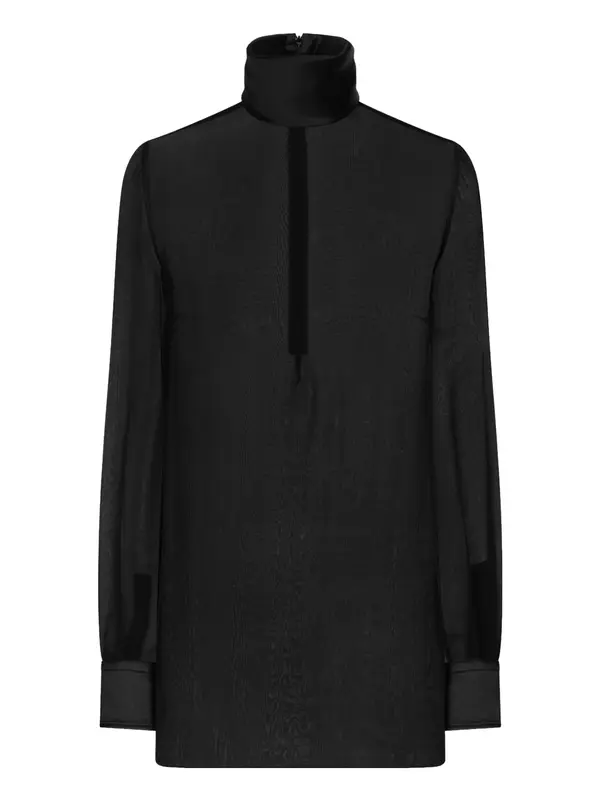 Dolce & Gabbana High-neck Blouse - Black