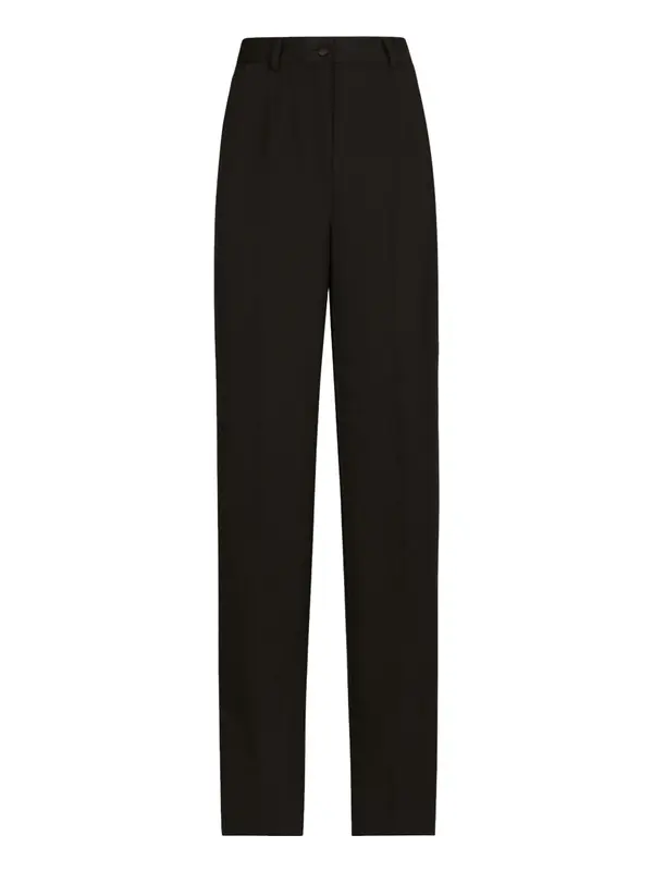 Dolce & Gabbana Tailored Gabardine Trousers - Black