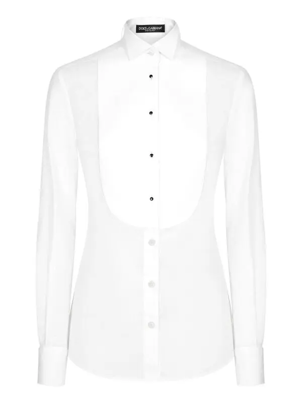 Dolce & Gabbana Bib-panel Shirt - White