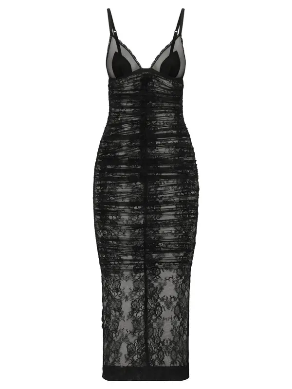 Dolce & Gabbana Chantilly Lace Dress - Black