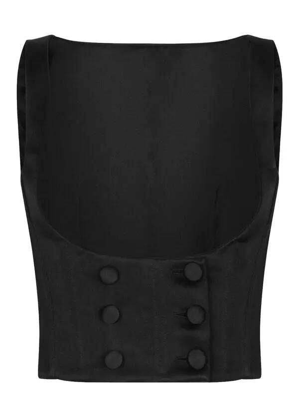 Dolce & Gabbana Buttoned Vest - Black