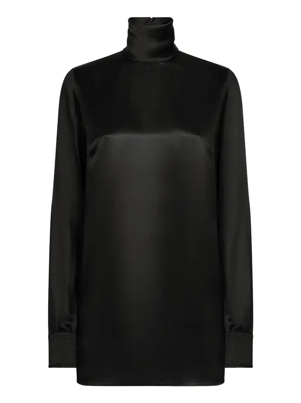 Dolce & Gabbana High-neck Blouse - Black