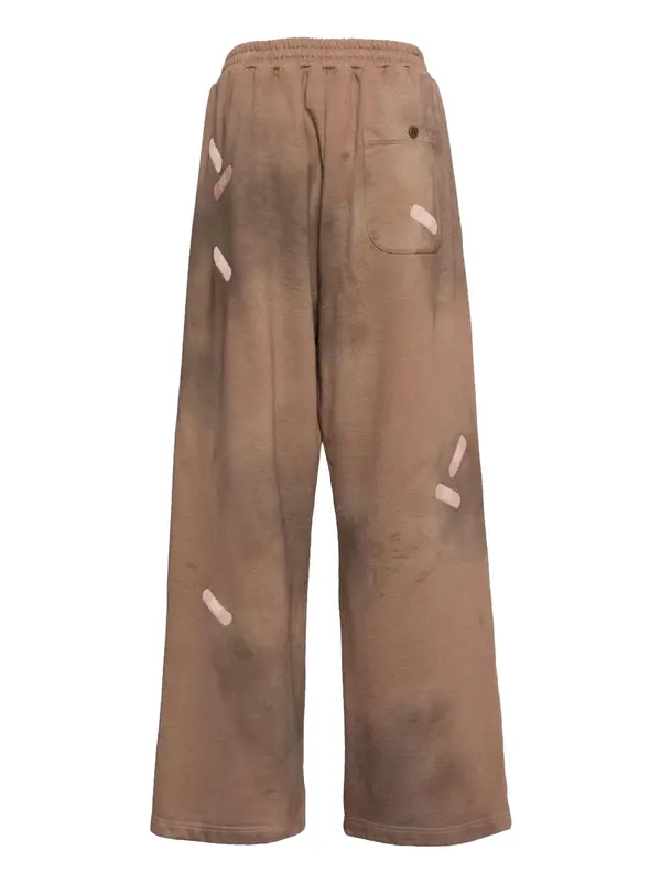 DOUBLET Tape-embroidered Track Pants - Brown