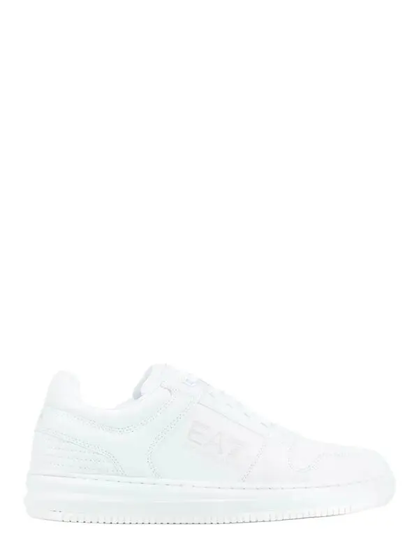 EA7 Embossed-logo Sneakers - White