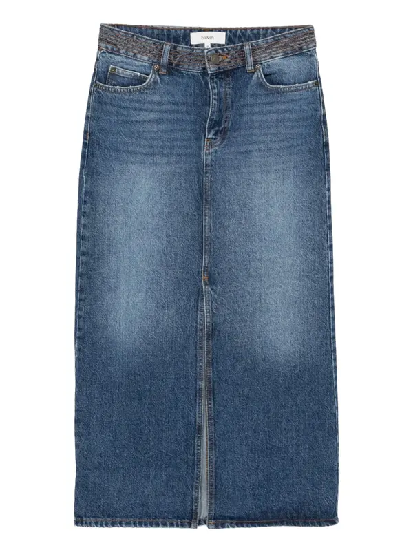 Ba&sh Matemática Midi Denim Skirt - Blue