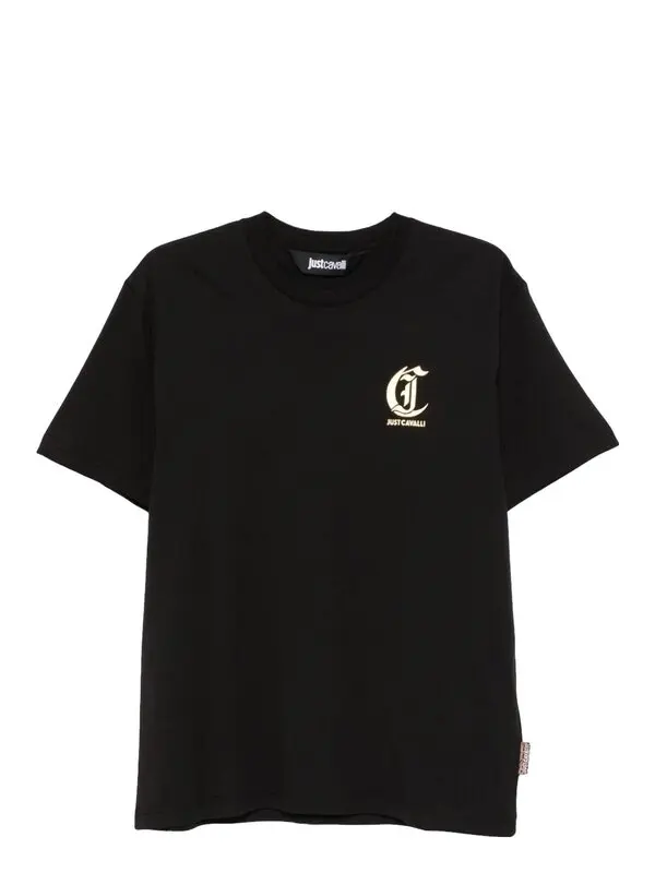 Just Cavalli Logo-print T-shirt - Black