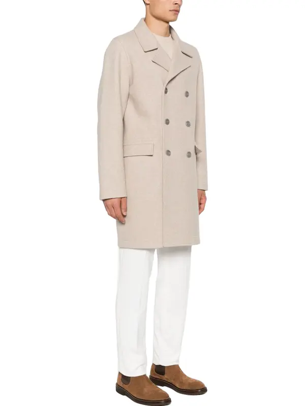 LUNARIA CASHMERE Brushed Cashmere Coat - Neutrals
