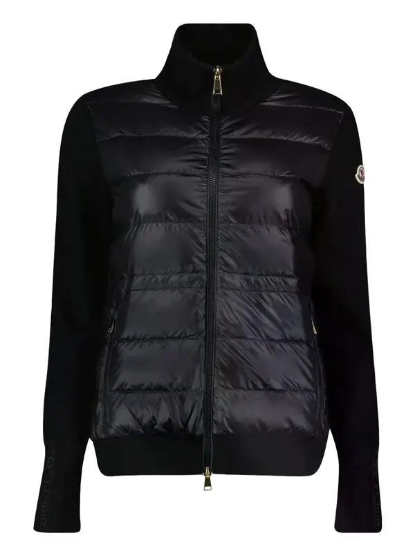 Moncler Panelled Down Jacket - Black