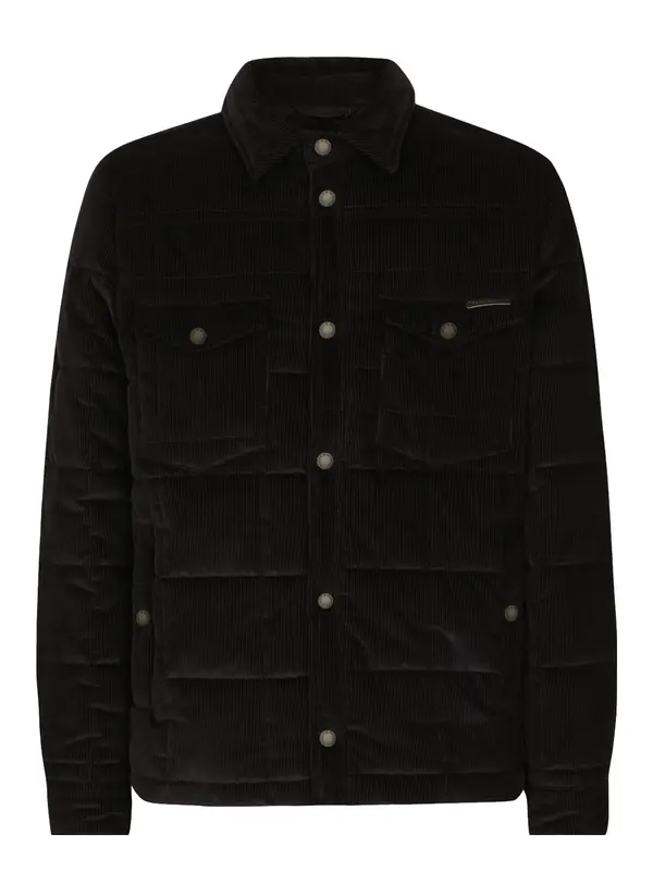 Dolce & Gabbana Corduroy Shirt Jacket - Black