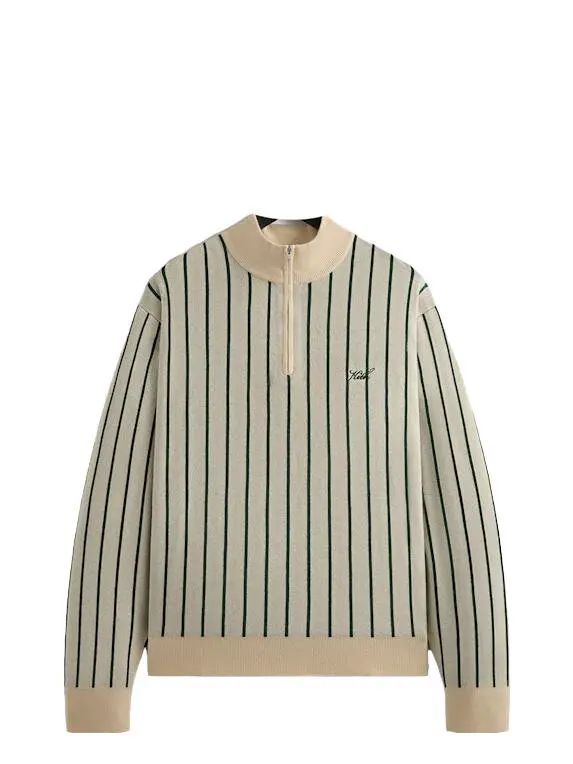 Kith Harmon Quarter Zip Mock Neck - Sandrift