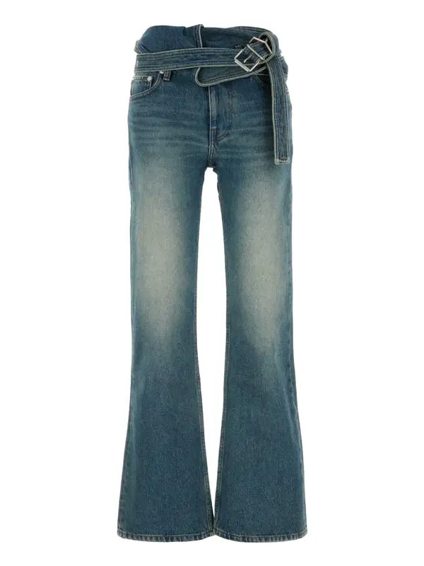 Y/project Wrap Belt Jeans - Blue