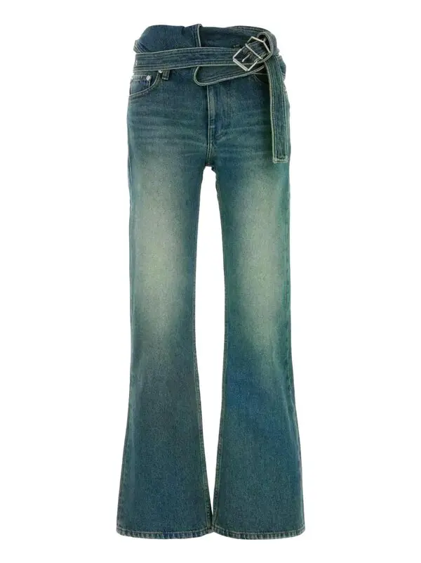 Y/project Wrap Belt Jeans - Blue