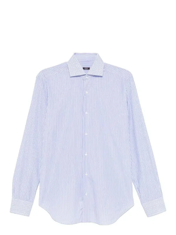 BARBA NAPOLI Striped Shirt - Blue