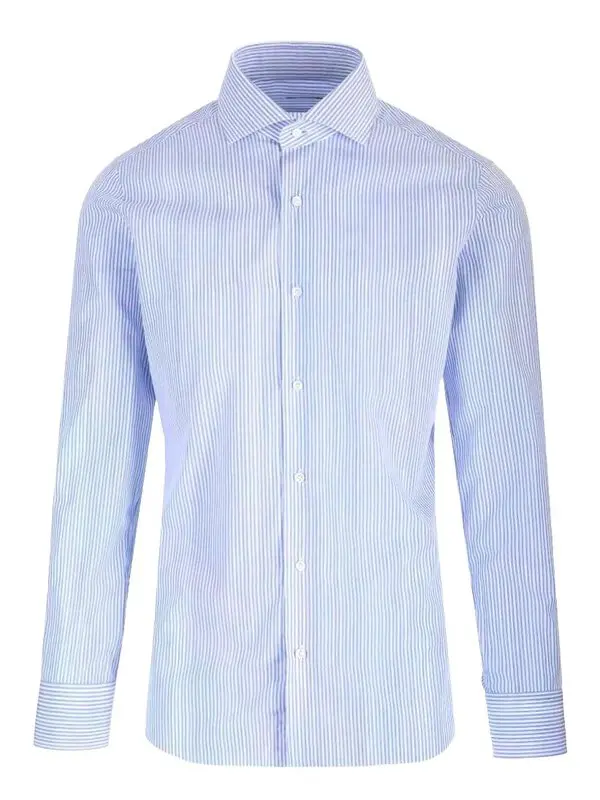 BARBA NAPOLI Striped Shirt - Blue
