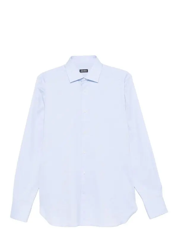 Zegna Spread-collar Shirt - Blue