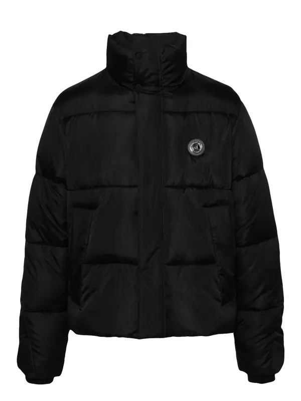 Just Cavalli Appliqué-logo Padded Jacket - Black