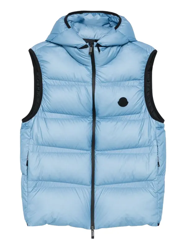 Moncler Lausen Hooded Gilet - Blue