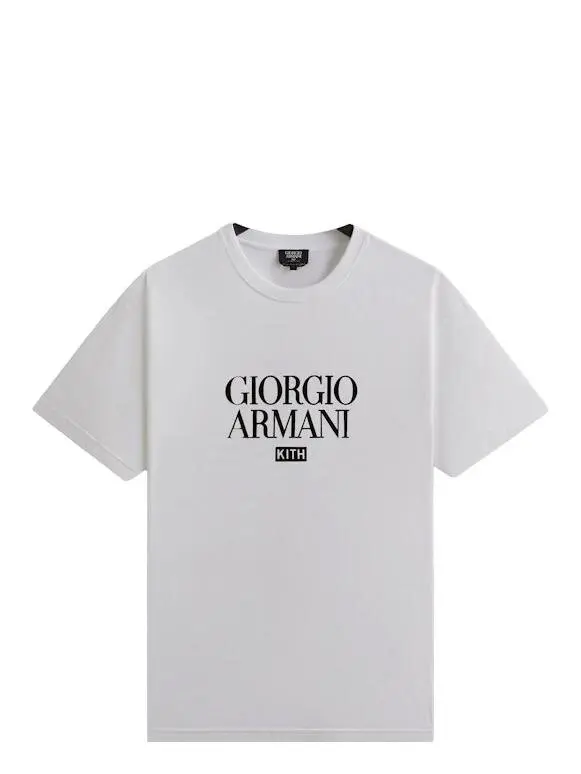 Kith X Giorgio Armani Tee Shirt - White