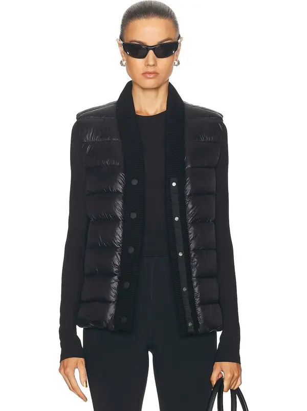 Varley Colwyn Combo Boxy Gilet Vest - Black