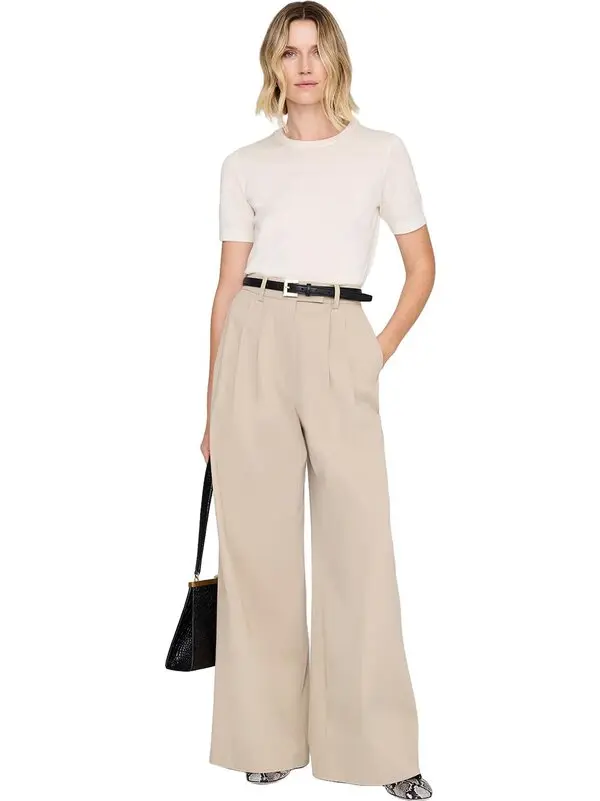 ANINE BING Lou Trouser - Beige