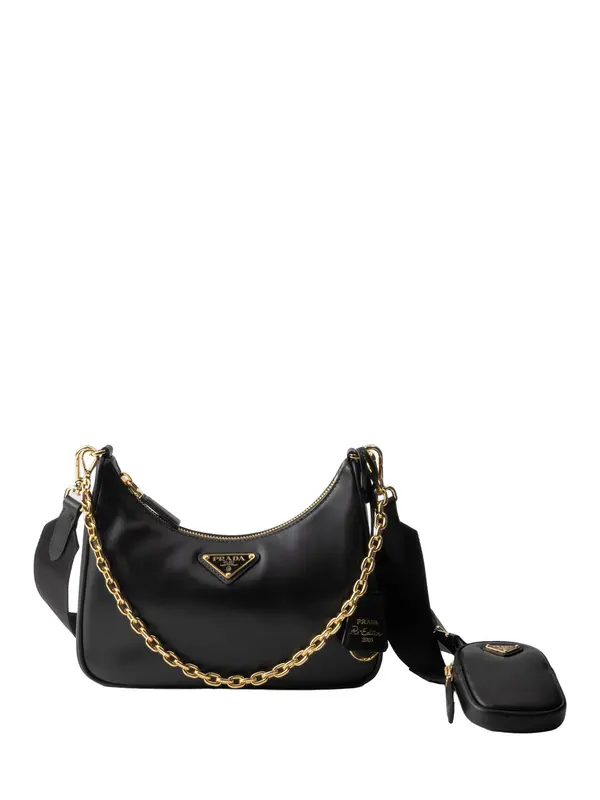 Prada Re-edition 2005 Leather Bag - Black
