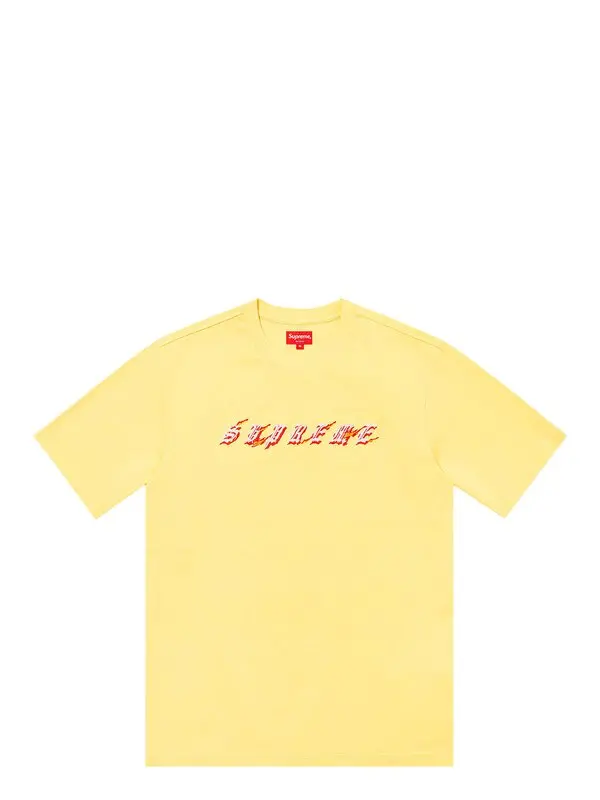 Supreme Flames Short-sleeve Top 'pale - Yellow