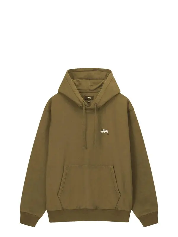 StÜssy Stock Logo Hoodie - Green