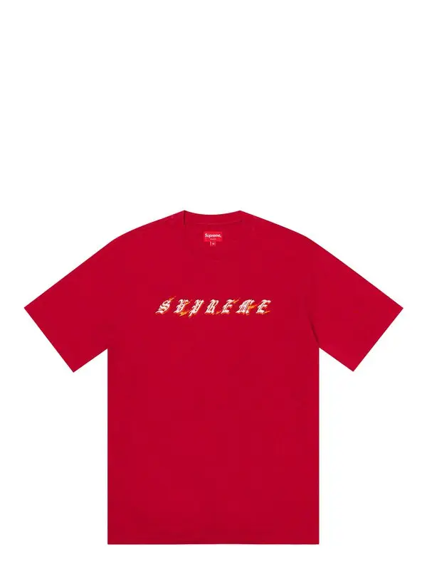 Supreme Flames Short-sleeve Top - Red
