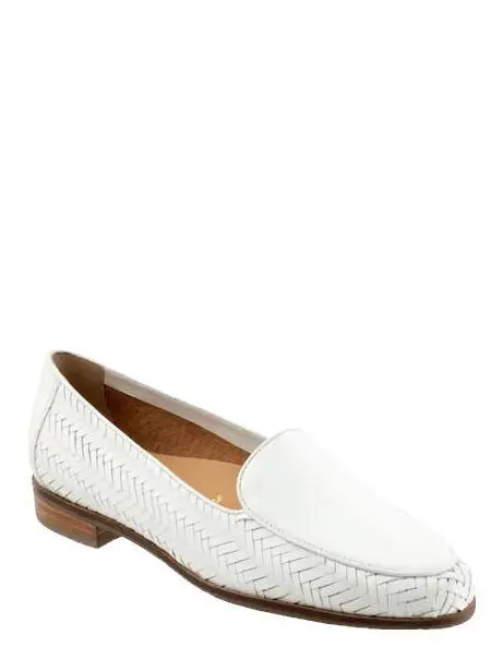 Trotters Lyric Leather Loafer - White