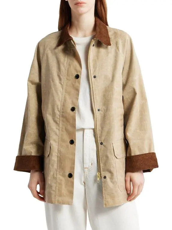 ALEX MILL Madison Waxed Cotton Jacket - Khaki