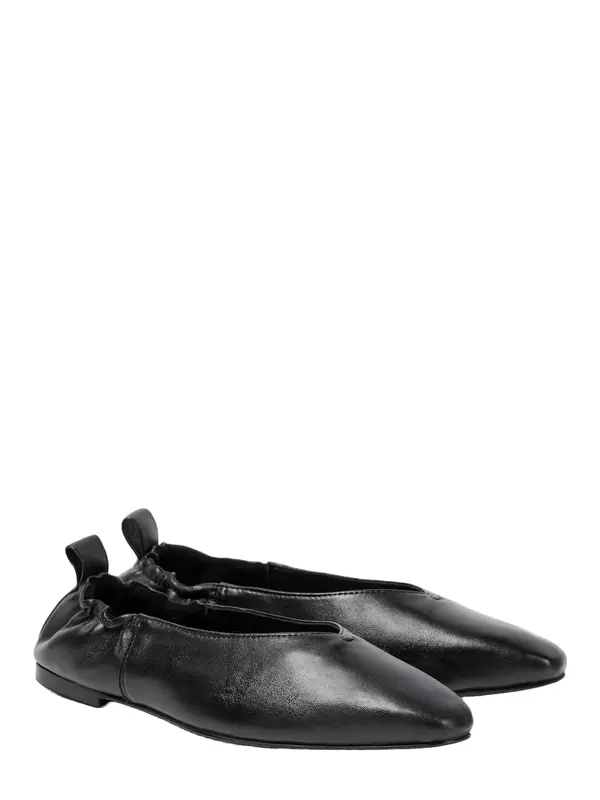 A.emery Brie Leather Ballet Flats - Black