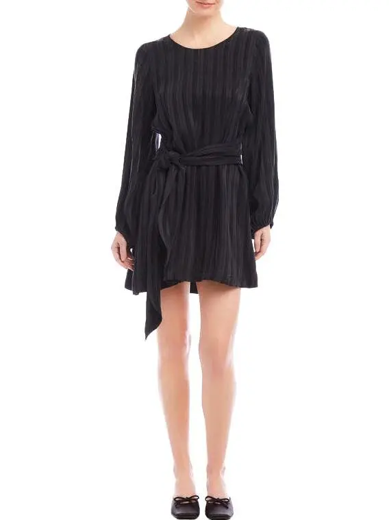 Fifteen Twenty Juno Long Sleeve Minidress - Black